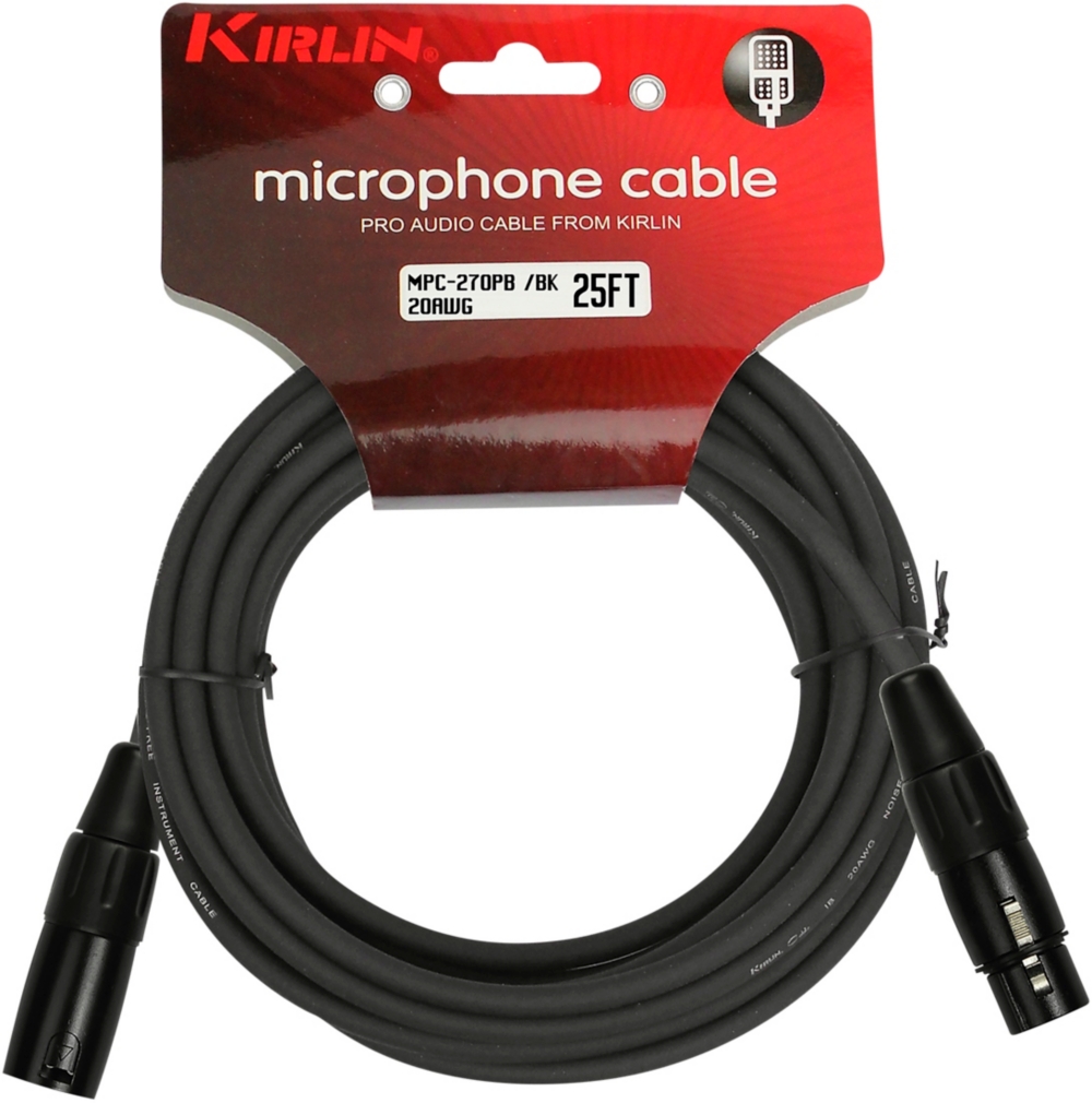 Shielded Mic Cable 25ft XLR Male To 3.5mm Mono Audio Cable - Shielded ...