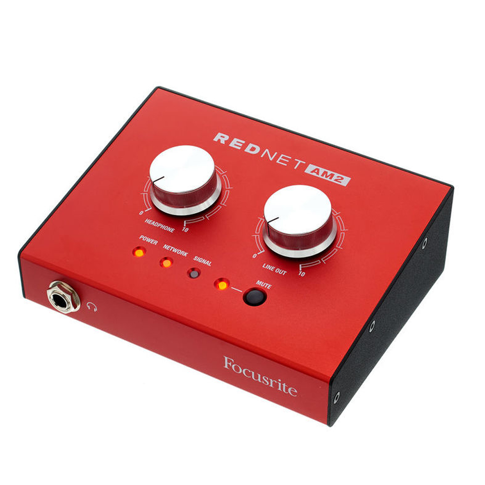 Focusrite RedNet AM2 Dante Stereo Output Device – Audiomisr™