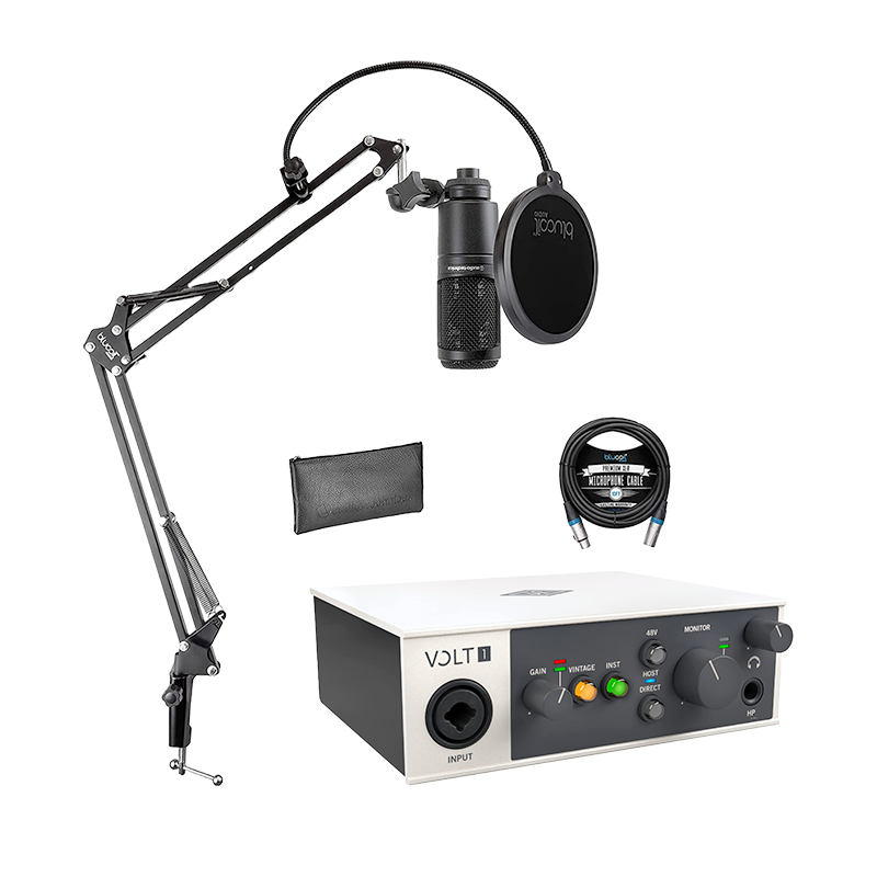 Universal Audio Volt 1 USB-C Audio Interface with Audio Technica AT2020 ...