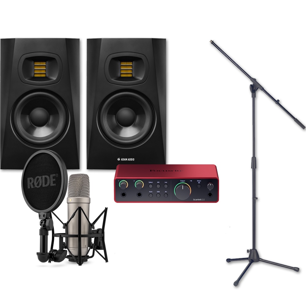 ADAM Audio T5V Active Studio Monitor & Focusrite Scarlett 2i2 4th ...