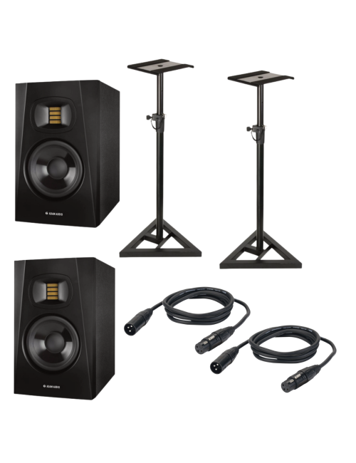 ADAM Audio T5V Active Studio Monitor & Stands & Cables – Audiomisr™